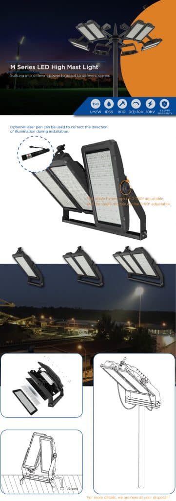 High Lumen High Mast Light | Flood & Tower Light | ZGSM