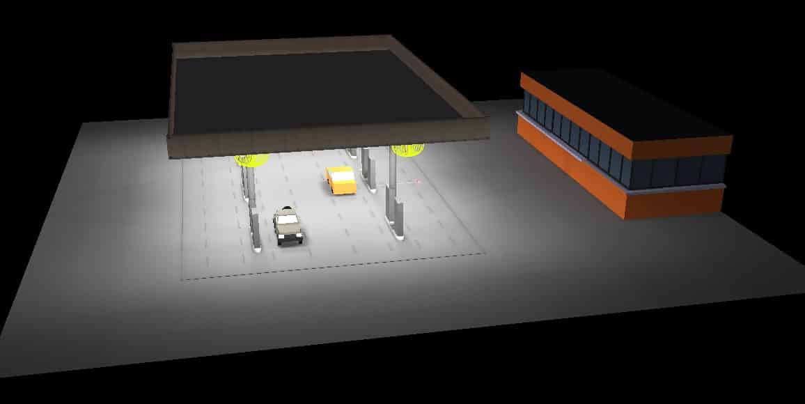 Guide for Gas Station Lighting - LED canopy light | ZGSM