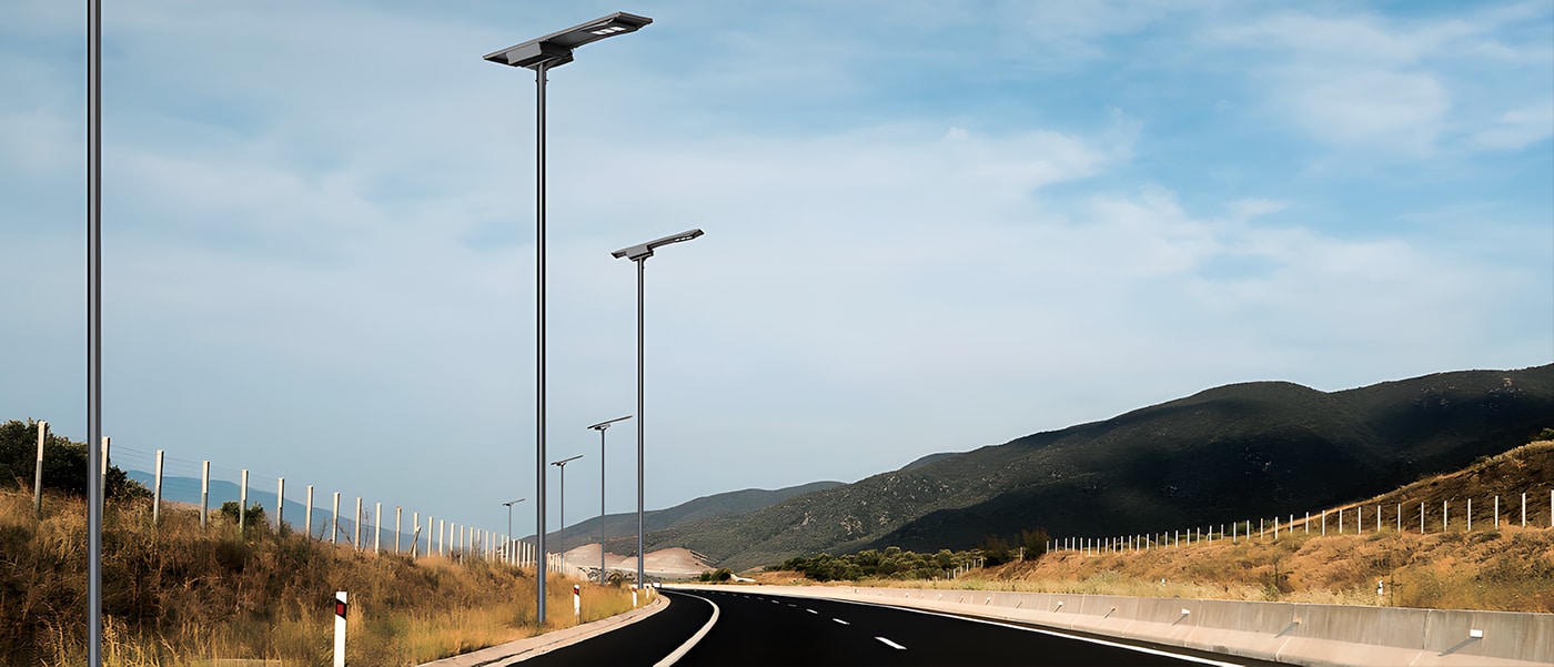 Solar street light with motion sensor | Dimming | ZGSM